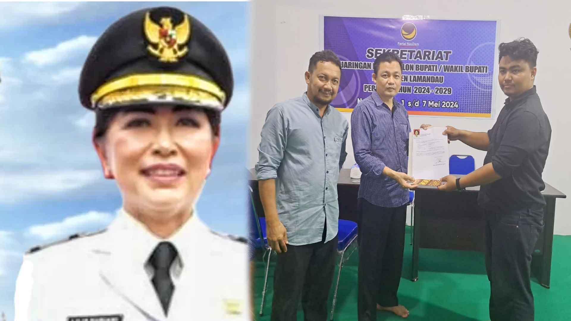 Mantapkan Langkah Pilkada Lamandau, Lilis Suriani daftarkan diri Melalui Tim Relawan - Satu Kalteng